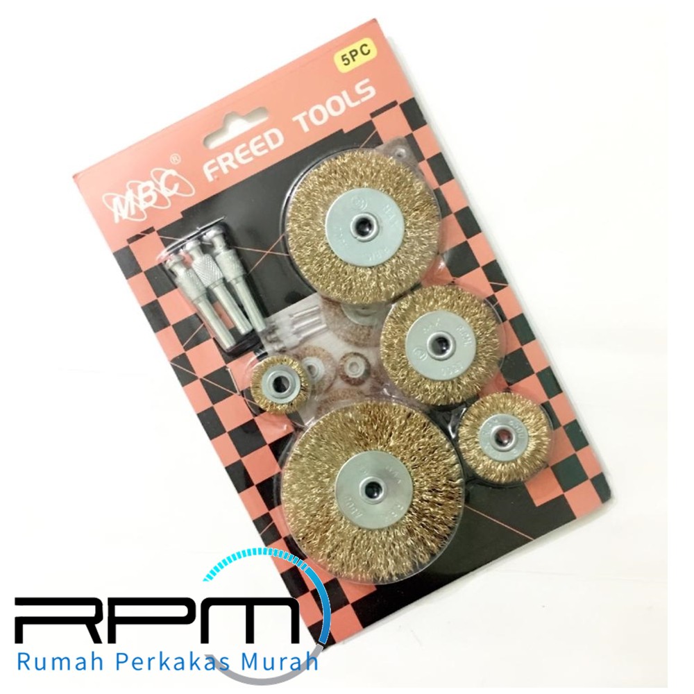 Jual Freed Sikat Piring Set 5pcs Kuningan - Sikat Kawat Kuningan | Shopee Indonesia