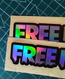 Jual Stiker Free Fire Hologram pelangi, Stiker FF, Cutting Sticker ...
