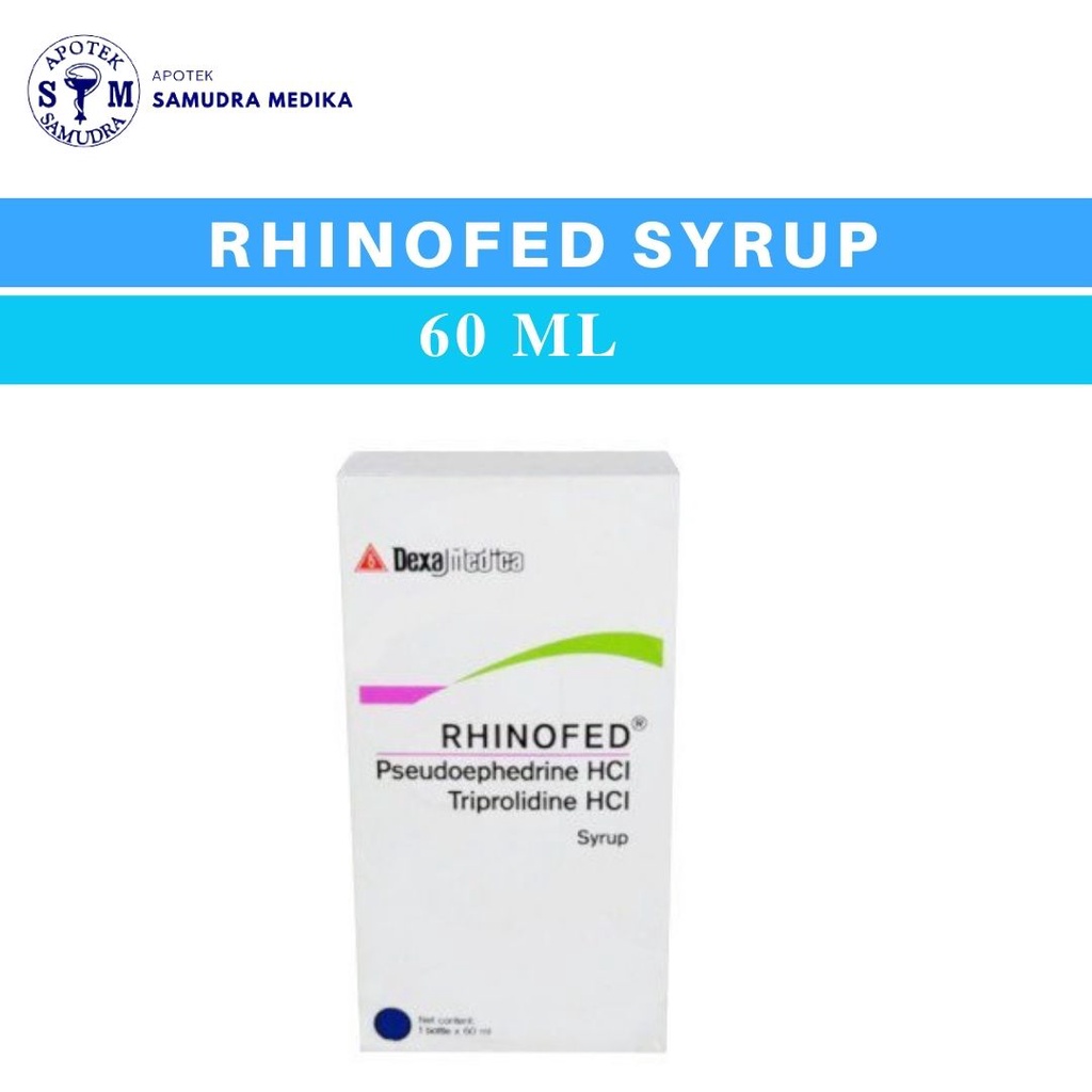 Jual RHINOFED sirup - 60ml (Obat pilek & alergi pernapasan) | Shopee ...