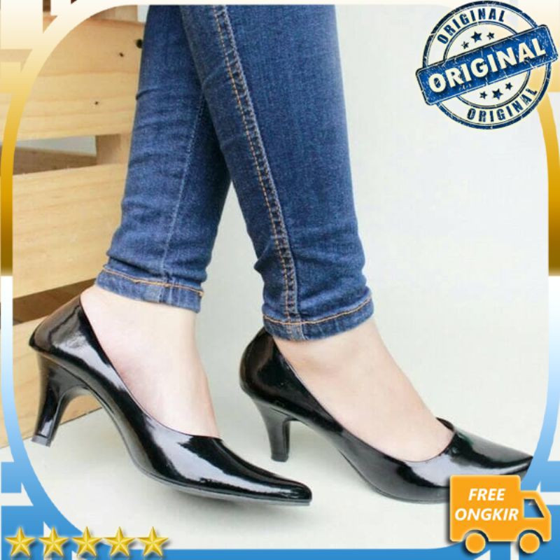 Jual [COD / Bayar Ditempat] HIGH HEELS PANTOPEL Sepatu Wanita Hak ...