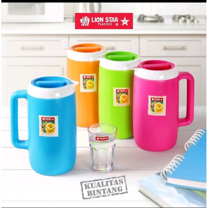 Jual Thermo Water Jug 1.7Liter K-7 Lion Star Eskan Serbaguna Teko Air Plastik Botol | Shopee ...