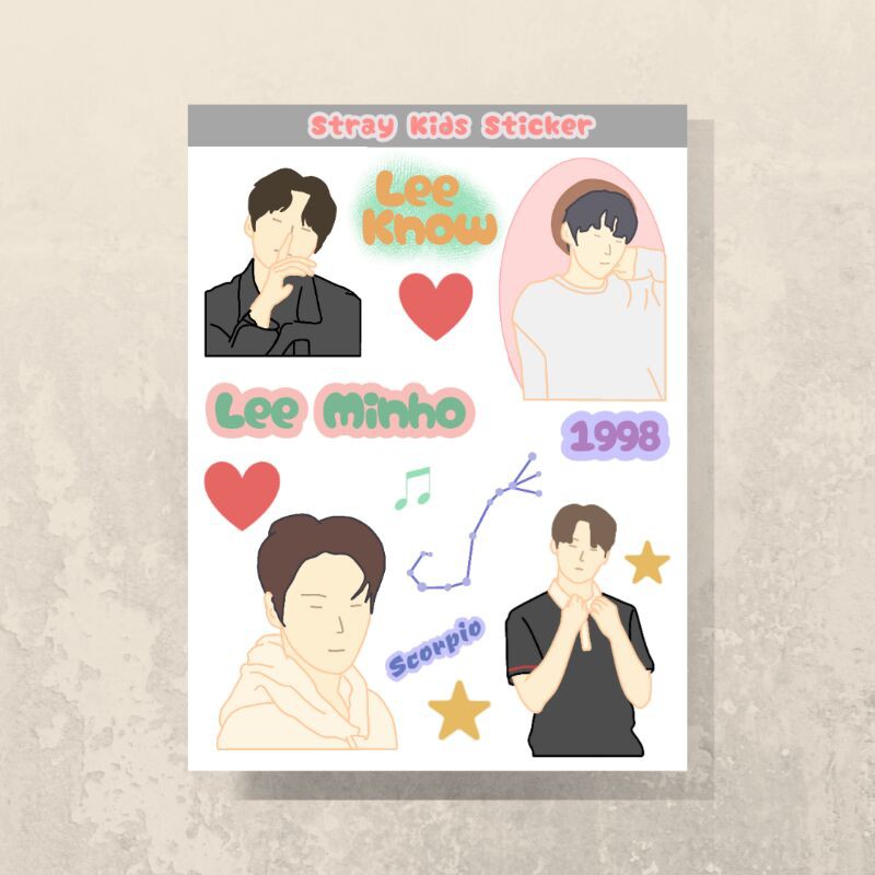 Jual Stiker K-POP | STRAY KIDS Sticker Sheet Member | Shopee Indonesia