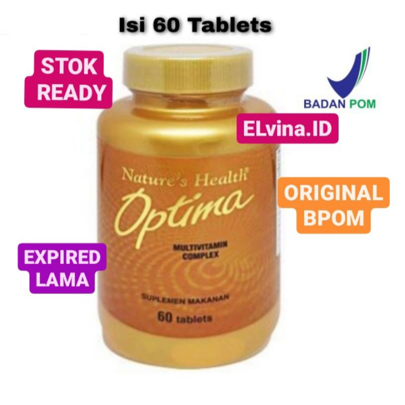 Jual Nature's Health Optima Multivitamins Complex (60 Tablets) | Shopee ...