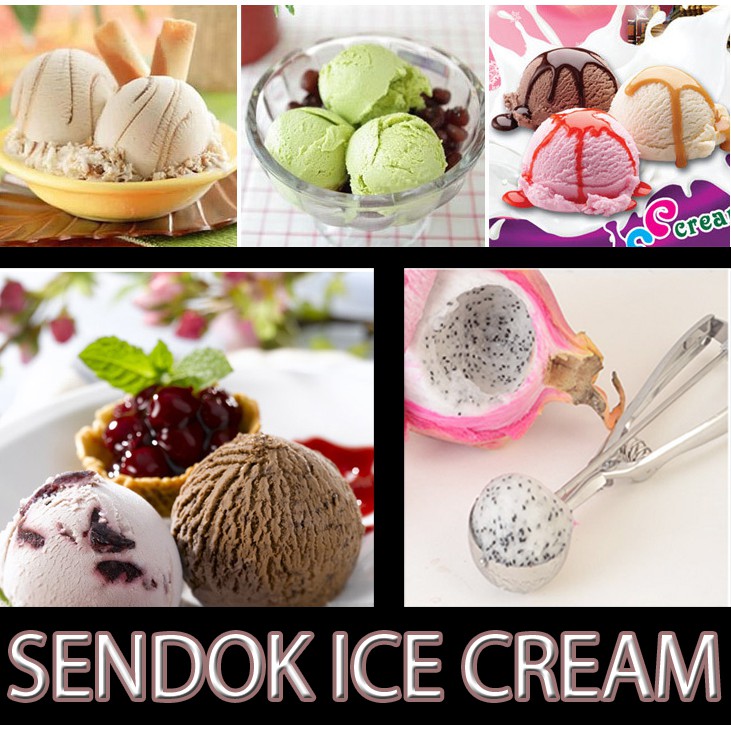 Jual Sendok Es Krim Bahan Stainless Scoop Ice Cream Peralatan Dapur ...
