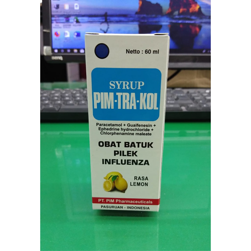 Jual PIMTRAKOL SYRUP RASA LEMON 60ML - OBAT BATUK PILEK INFLUENZA ...
