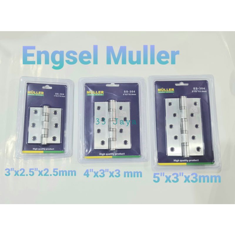 Jual Engsel Pintu Muller (uk. 3", 4", 5") SUS 304 Stainless Steel Per ...
