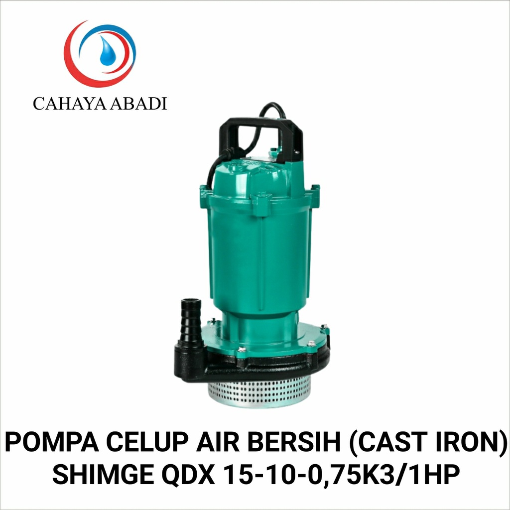 Jual POMPA AIR CELUP / KOLAM - SHIMGE - QDX 15-10-0.75K3/ 1HP | Shopee Indonesia