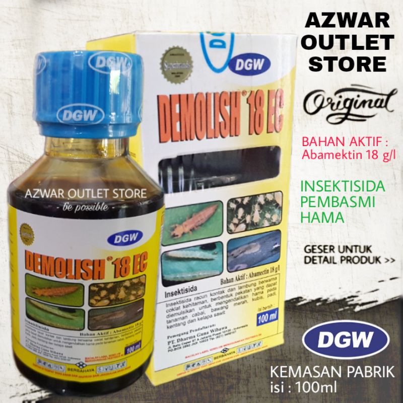 Jual DEMOLISH 18EC by DGW 100ml INSEKTISIDA | Abamektin racun hama ...