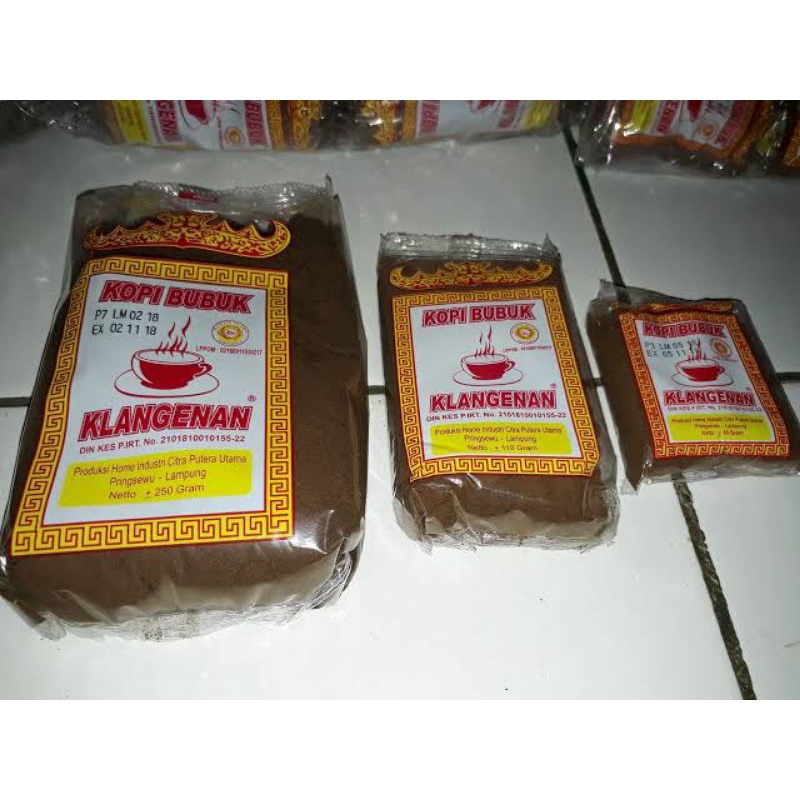 Jual kopi klangenan khas lampung ukuran sedang 110g | Shopee Indonesia