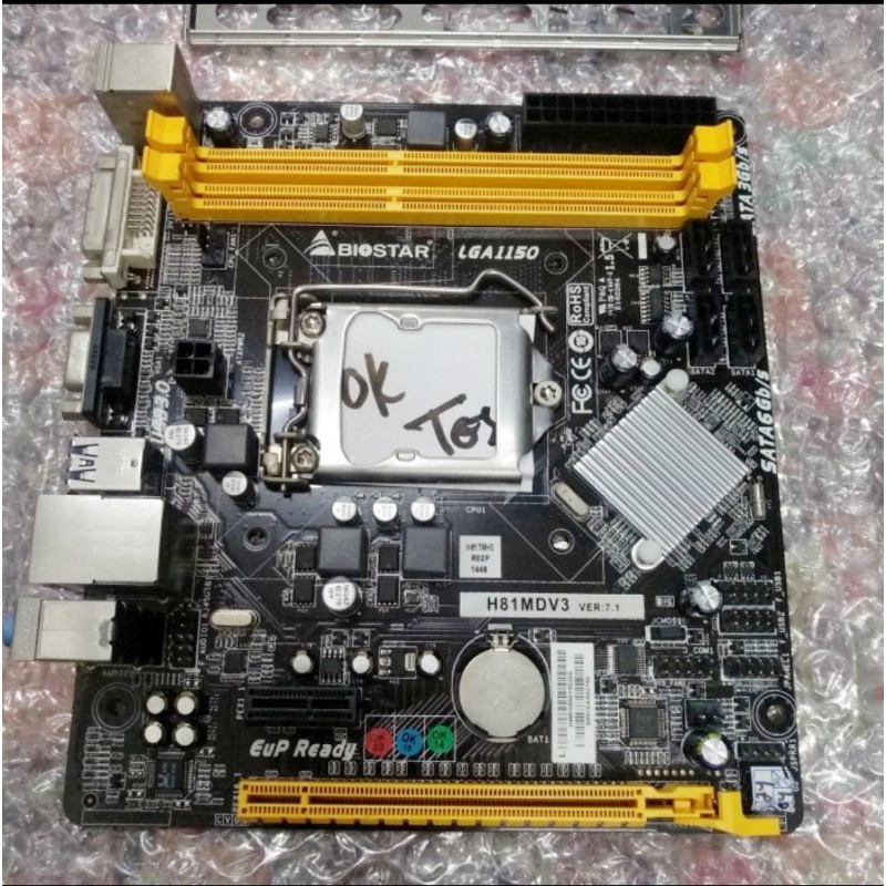 Jual Mainboard Biostar H81 Ddr3 Onboard VGA LGA Soket 1150 Haswell Gen ...