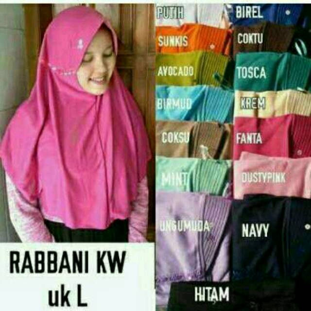Jual Jilbab anak sekolah ukuran L model Rabbani | Shopee Indonesia