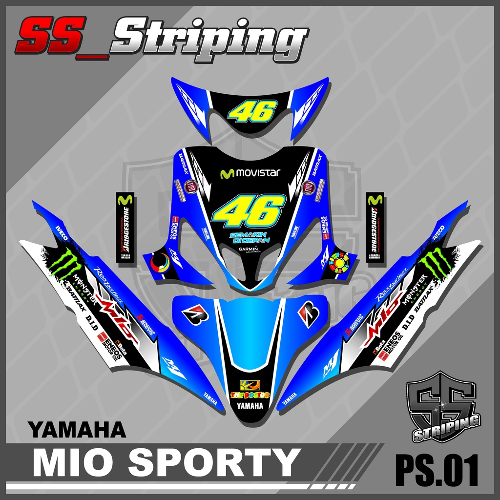 Jual (COD)DECAL STICKER FULLBODY MIO SPORTY STIKER FULLBODY MIO MURAH ...