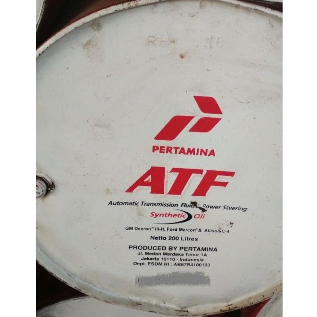 Jual OLI PERTAMINA ATF DRUM 200L | Shopee Indonesia