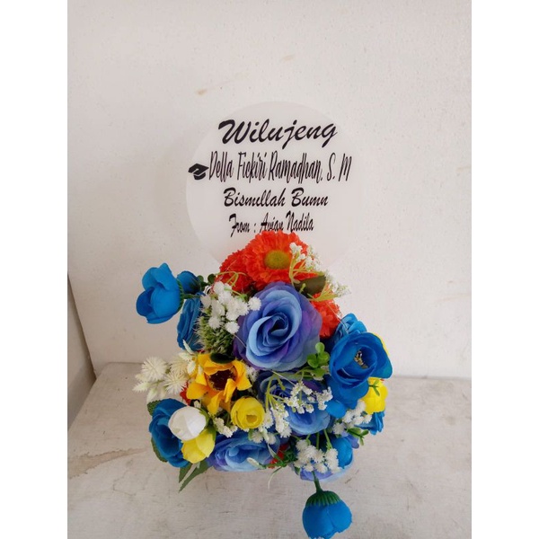 Jual STAND BUNGA AKRILIK BULAT MINI TERMURAH!! BISA REQUEST WARNA ...