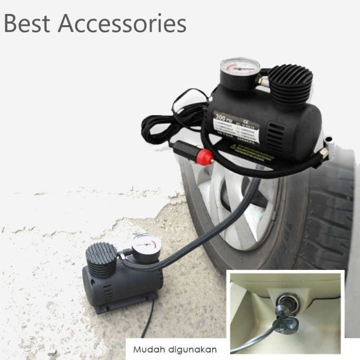Jual Pompa Ban Kompressor Mini Compressor Angin 12V 652 | Shopee Indonesia
