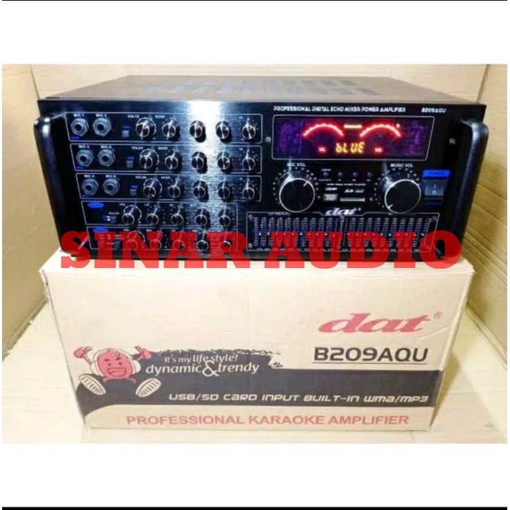 Jual AMPLI DAT B209AQU PROFESIONAL KARAOKE AMPLIFIER | Shopee Indonesia