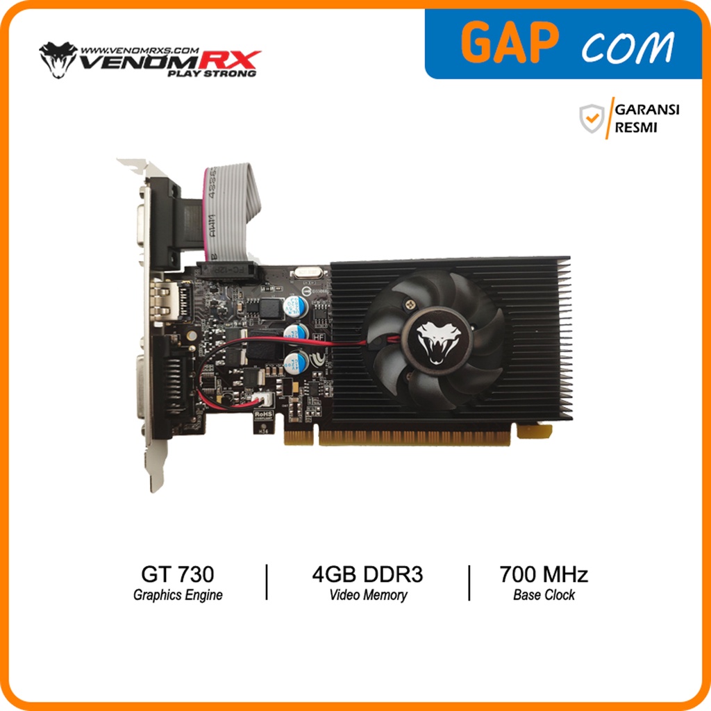 Jual VGA VenomRX nVidia GeForce GT 730 4GB DDR3 - GT730 4GB DDR3 | Shopee Indonesia