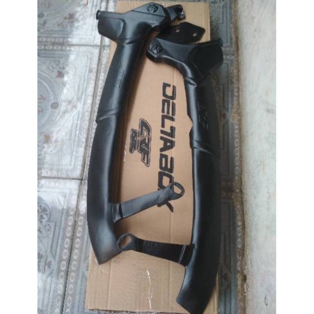 Jual Deltabox CRF 150L tutup rangka CRF 150L warna hitam | Shopee Indonesia