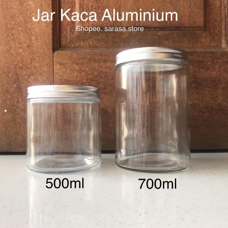 Jual Ws3Code Jar Toples Wadah Kaca Tutup Aluminium 250 400 500 700 ml Serbaguna Grosir Murah ...