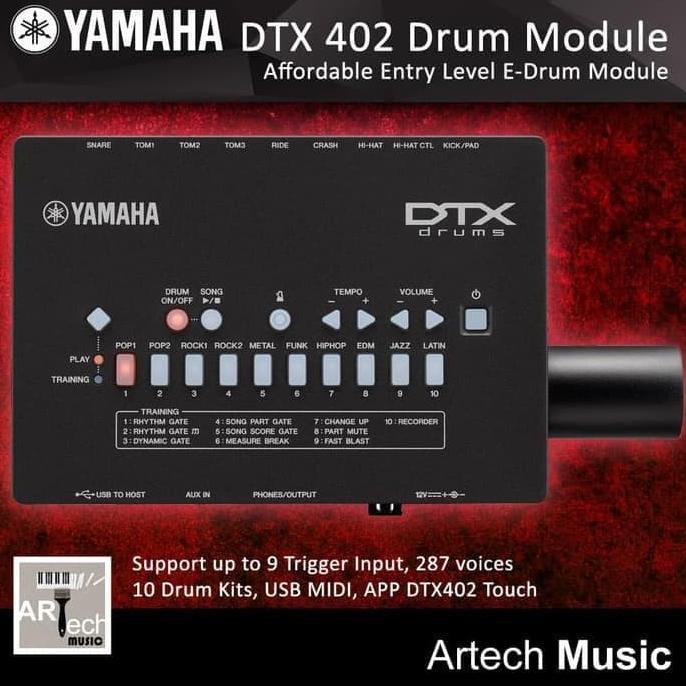 Jual Module Drum Elektrik Yamaha DTX402 / DTX 402 (penerus DTX400 / 400 ...