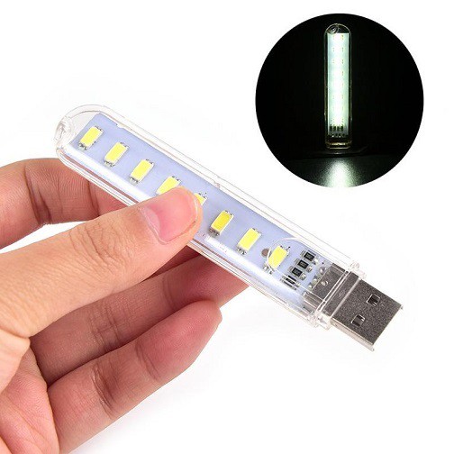 Jual USB LED Light Lamp 8 LED SMD 5730 White For Laptop Mobile Power DC 5V | Shopee Indonesia