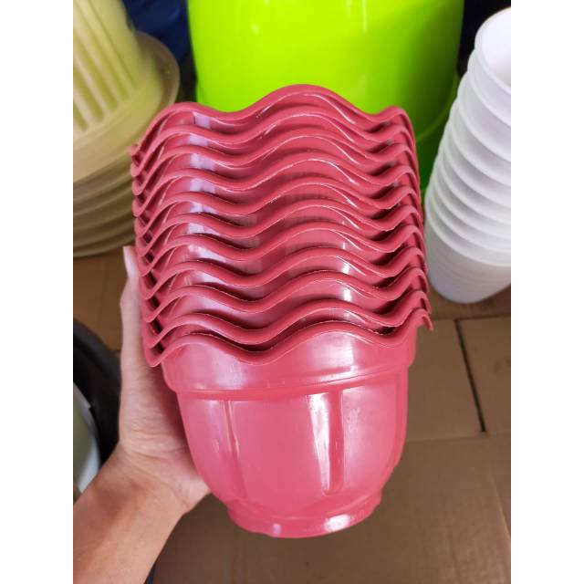 Jual Pot merah bata / Pot tanaman / Pot motif | Shopee Indonesia