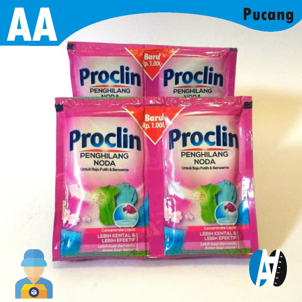 Jual PROCLIN PUTIH & BERWARNA 1000 2 SACHET | Shopee Indonesia