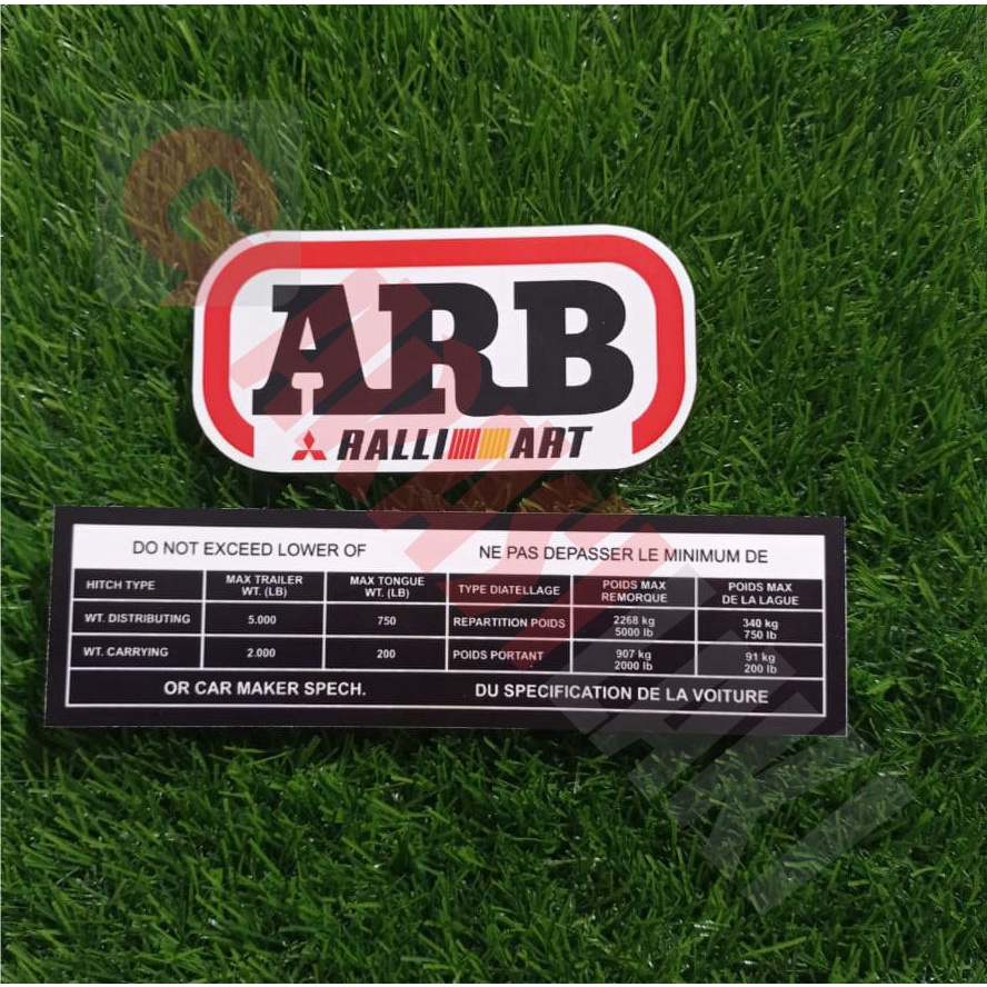 Jual STICKER ARB RALLIART 1 SET | Shopee Indonesia