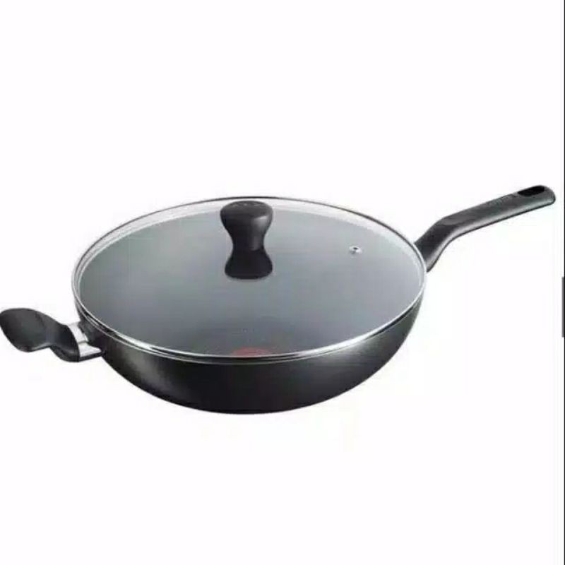 Jual Tefal Super Cook Wokpan 32Cm with Lid (Tutup Kaca) Original | Shopee Indonesia