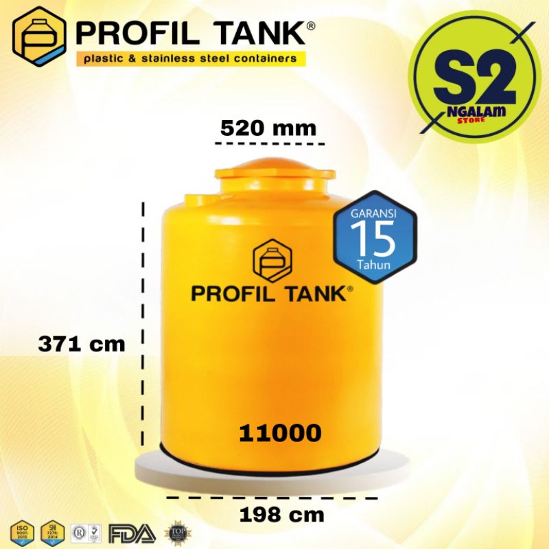 Jual Tandon Air /Toren Air /Tangki Air - PROFIL TANK 11000 Liter ...