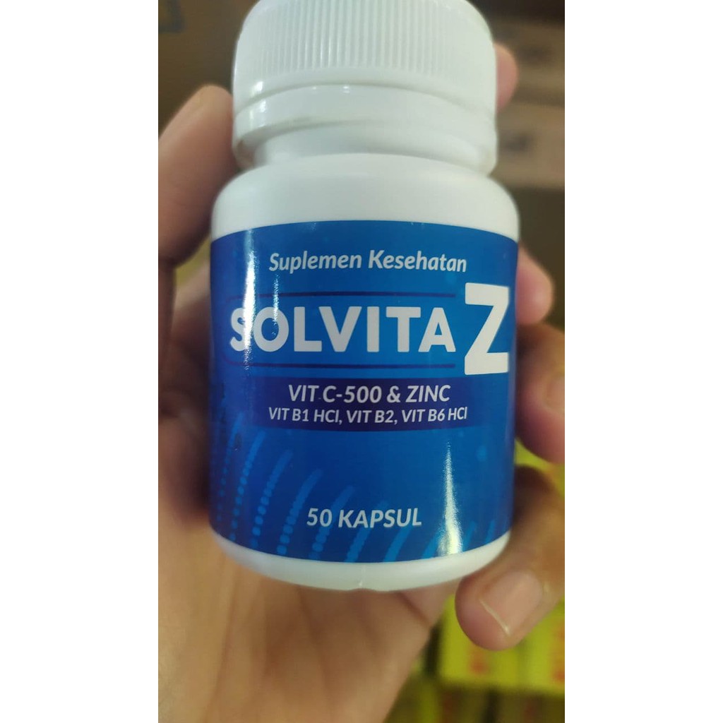 Jual SOLVITA Z 50 KAPSUL VITAMIN C DAN ZINK MENJAGA DAYA TAHAN TUBUH ...