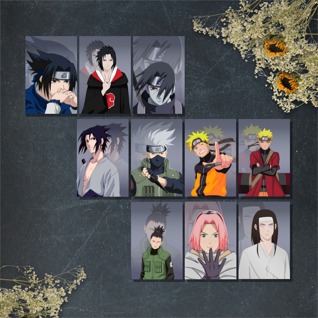 Jual Photocard Anime Naruto Ukuran 6x9cm - Sasuke Kakashi Sakura ...