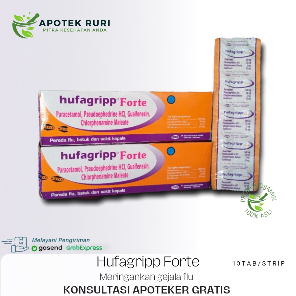 Jual Hufagrip Forte Isi 10 Tablet - obat batuk pilek | Shopee Indonesia
