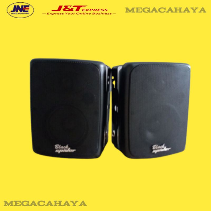 Jual Speaker pasif gantung black spider 1 buah speakee dinding speakee monitor speaker woofee ...
