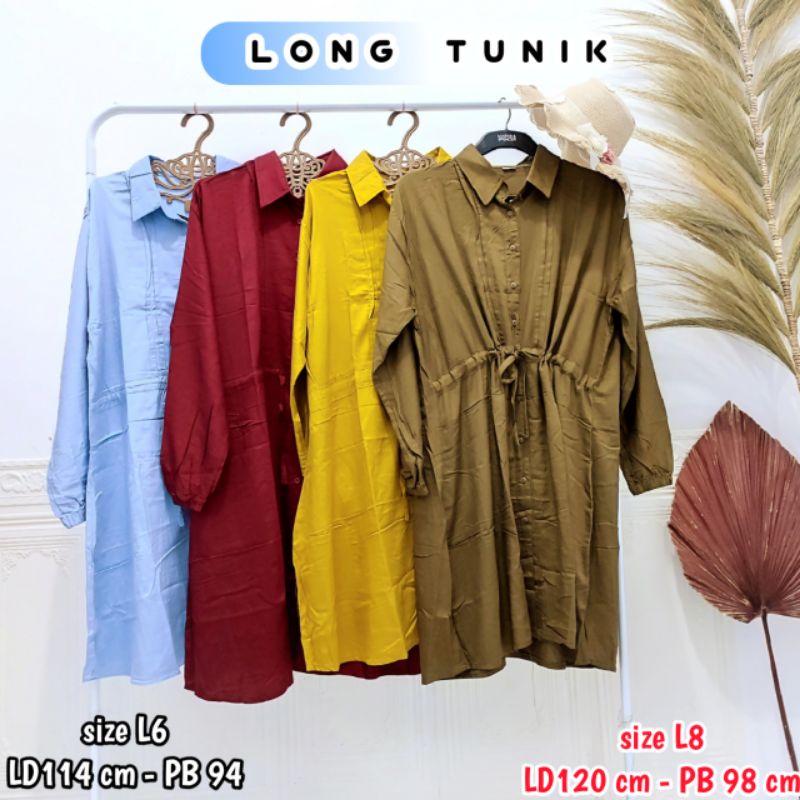Jual LONG TUNIK JUMBO LD 114-120 CM KAIN RAYON TWILL | Shopee Indonesia