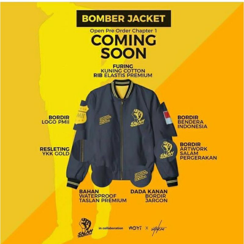 Jual Jaket Bomber PMII Zona Pergerakan Aktivis | Shopee Indonesia