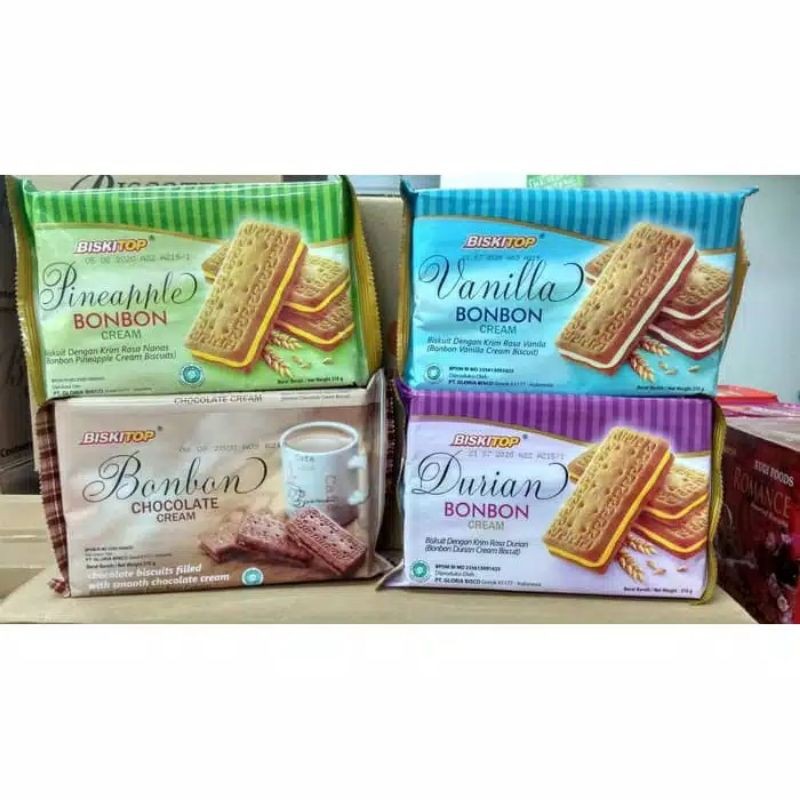Jual Bon Bon 220gr Durian,Vanila, coklat,penaple | Shopee Indonesia