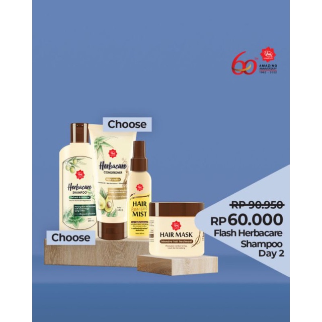Jual Paket 1 Herbacare Shampoo 1 Herbacare Conditioner 1 Hairmask 1 ...