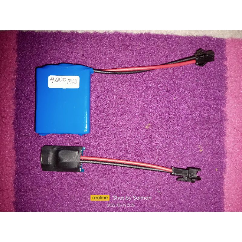 Jual 4000mAh baterai MOBIL RC MAIN 2 JAM -+ Li-ion rakitan 3,7volt-4 ...