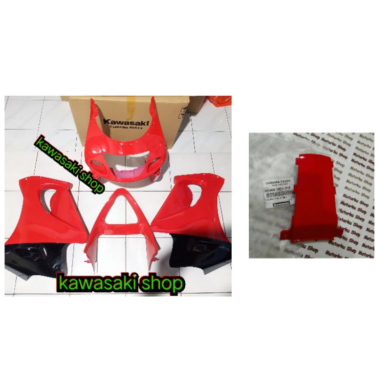 Jual fairing full set ninja rr zx old merah original | Shopee Indonesia