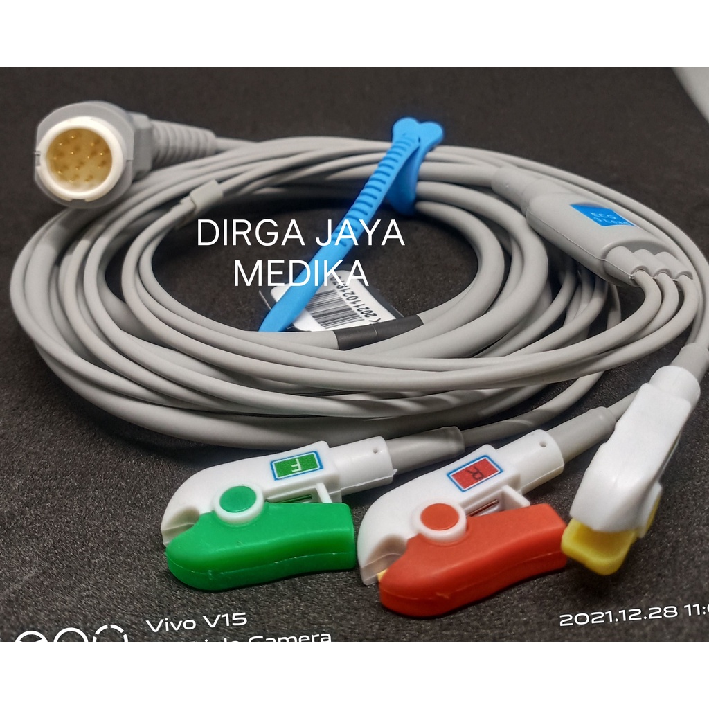 Jual ECG 3 Leads Philips 12 Pin IEC Clip Compatible Not Original ...