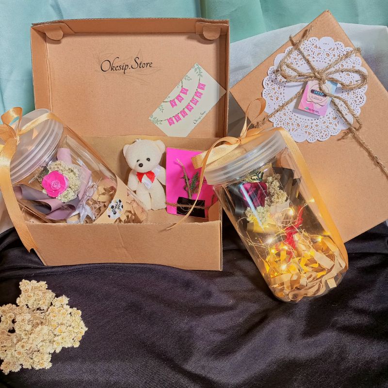 Jual HAMPERS BUKET MIKA TABUNG/BOUQUET CYLINDER/TUBE/MINI BOUQUET DRIED ...