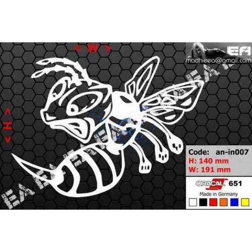 Jual ea cutting sticker / decal Code: an-in007 ( bee / lebah ) | Shopee ...