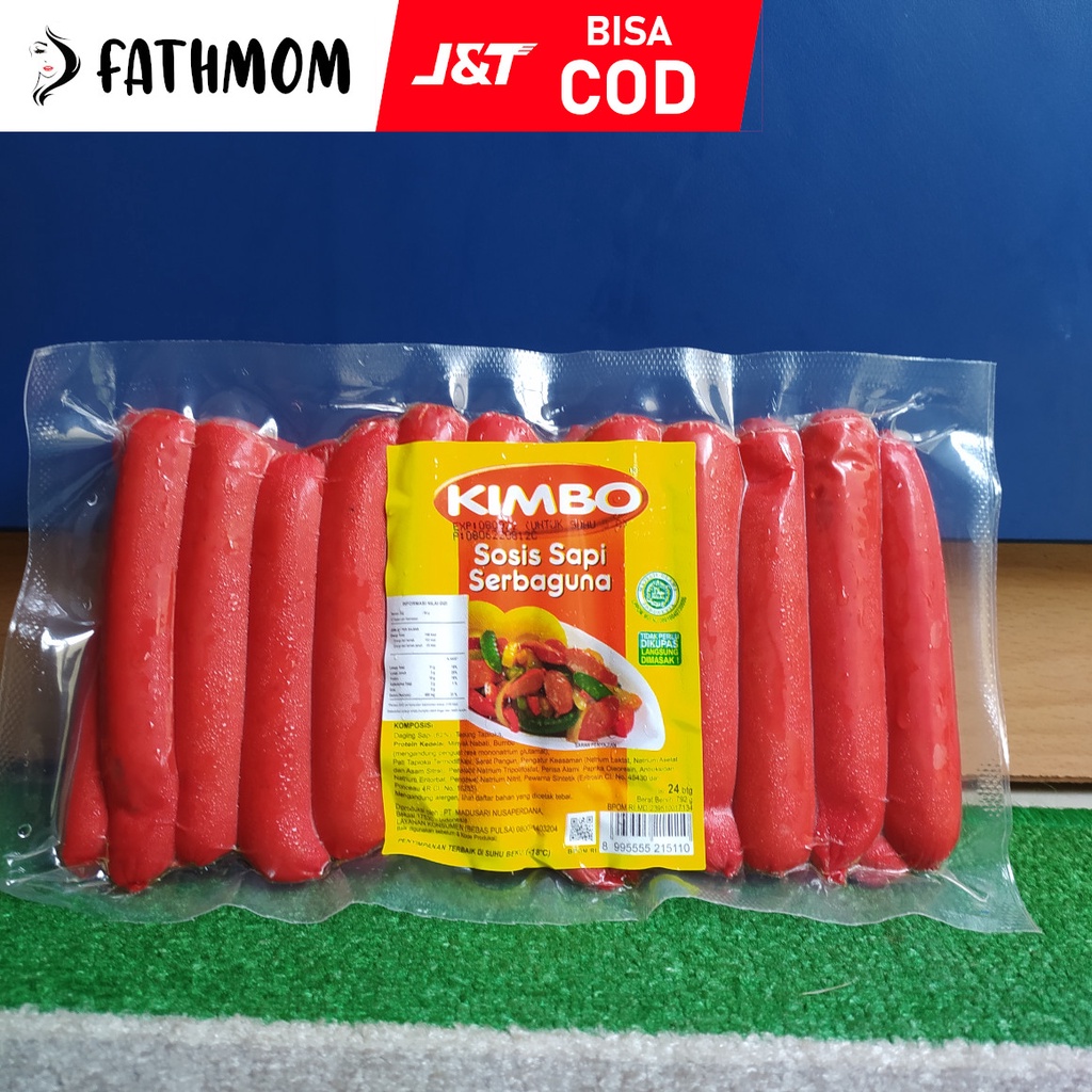 Jual KIMBO Sosis Sapi Serbaguna isi 24 Pack 792gr | Shopee Indonesia
