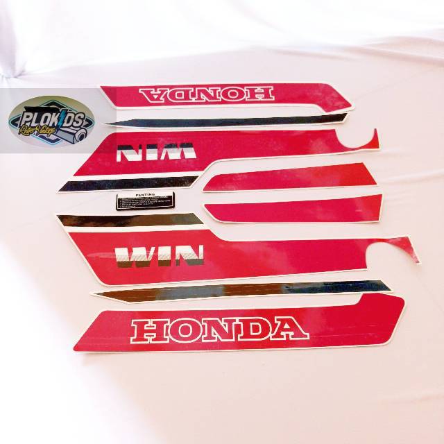 Jual Sticker body Honda win tahun 1984 warna merah | Shopee Indonesia