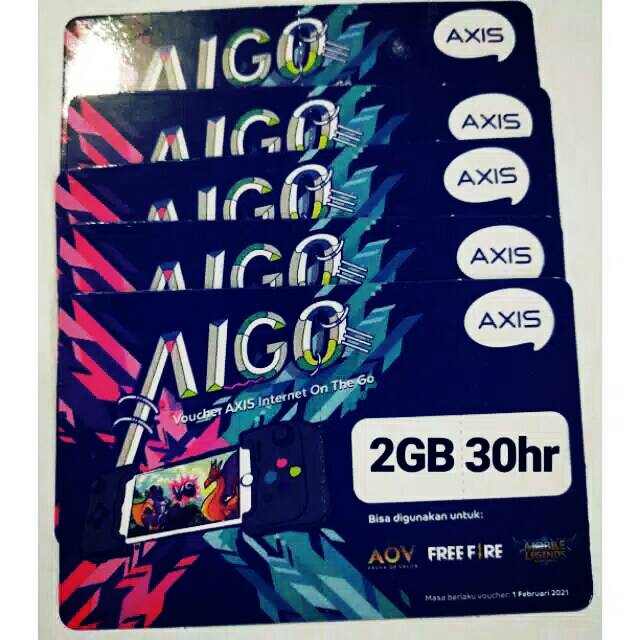 Jual Voucher Axis Aigo 2GB 30hr | Shopee Indonesia