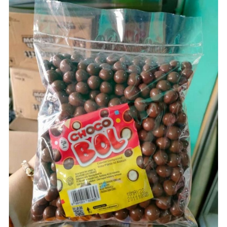 Jual COKLAT CHOCO BOL 500GR (ISI BISCUIT) | Shopee Indonesia