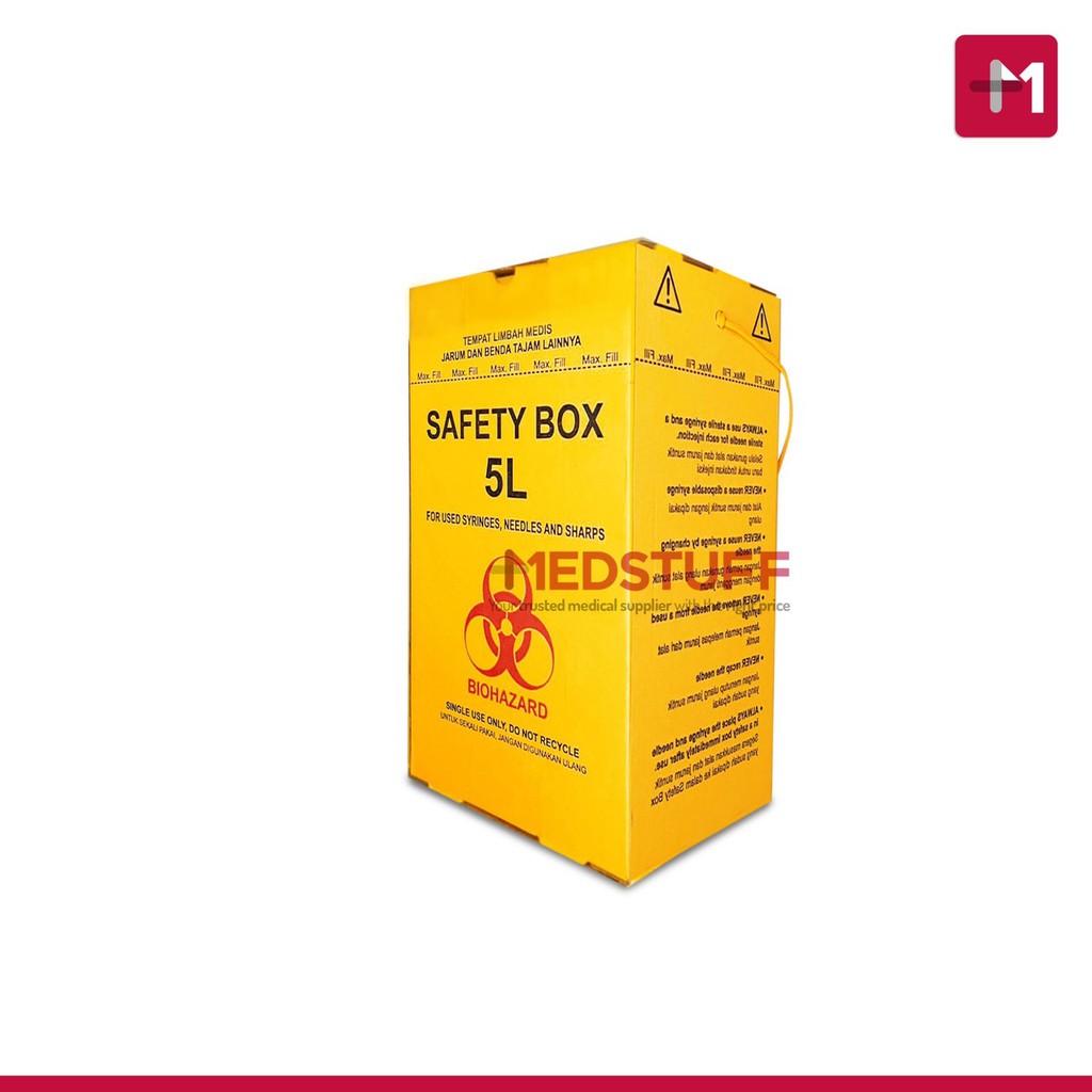 Jual Safety Box 5L Tempat Sampah Tajam Medis | Shopee Indonesia