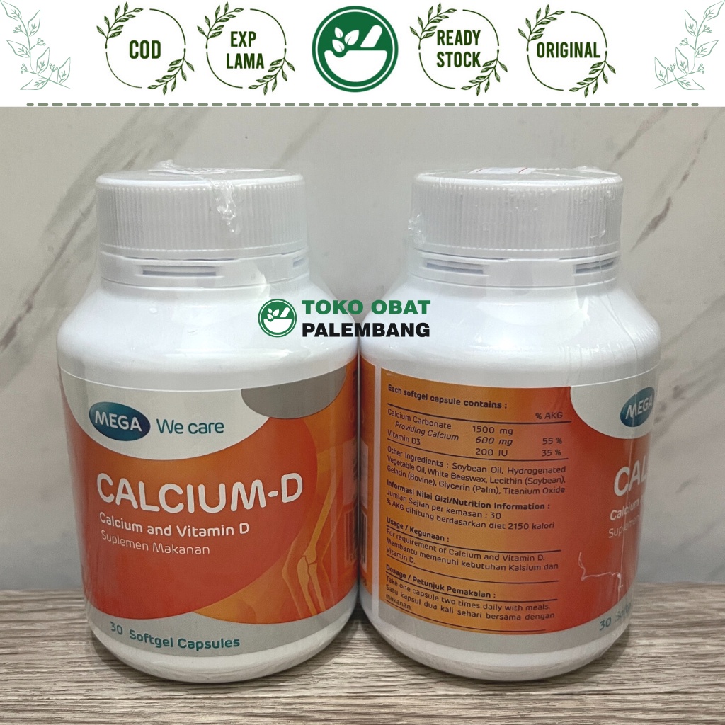 Jual MEGA WE CARE CALCIUM - D DISTRUBUTOR RESMI 30 CALCIUM VITAMIN D ...