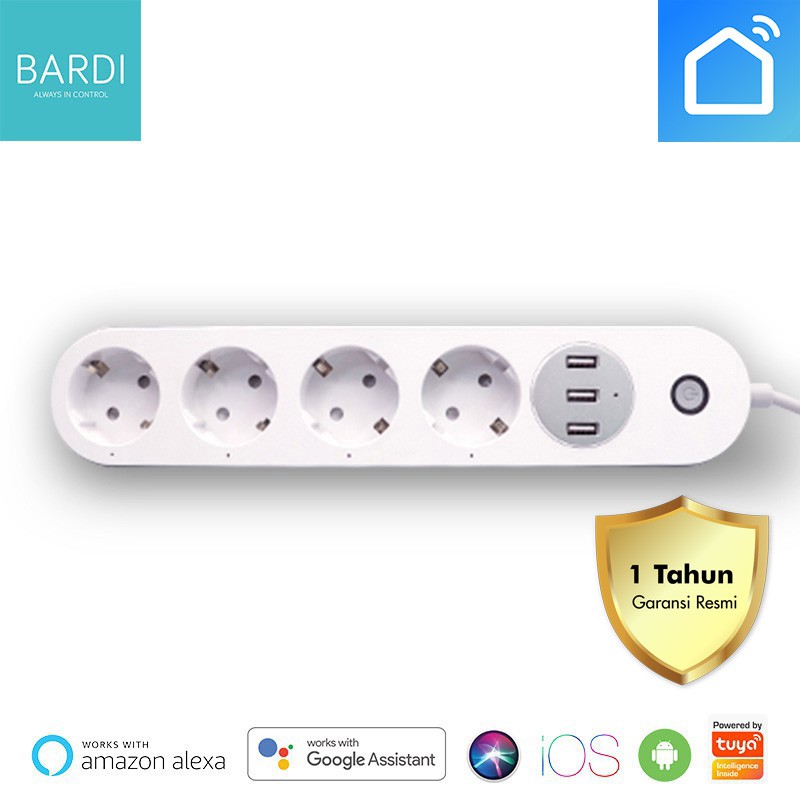 Jual BARDI Smart Extention Power Strips (Smart Stop Kontak, WIFI) | Shopee Indonesia